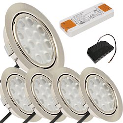 Led Einbaustrahler 5er Set Mit Trafo